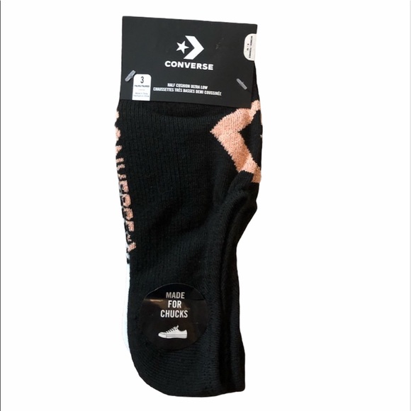 Converse | Accessories | Converse Half Cushion Ultra Low Socks 3 Pack ...